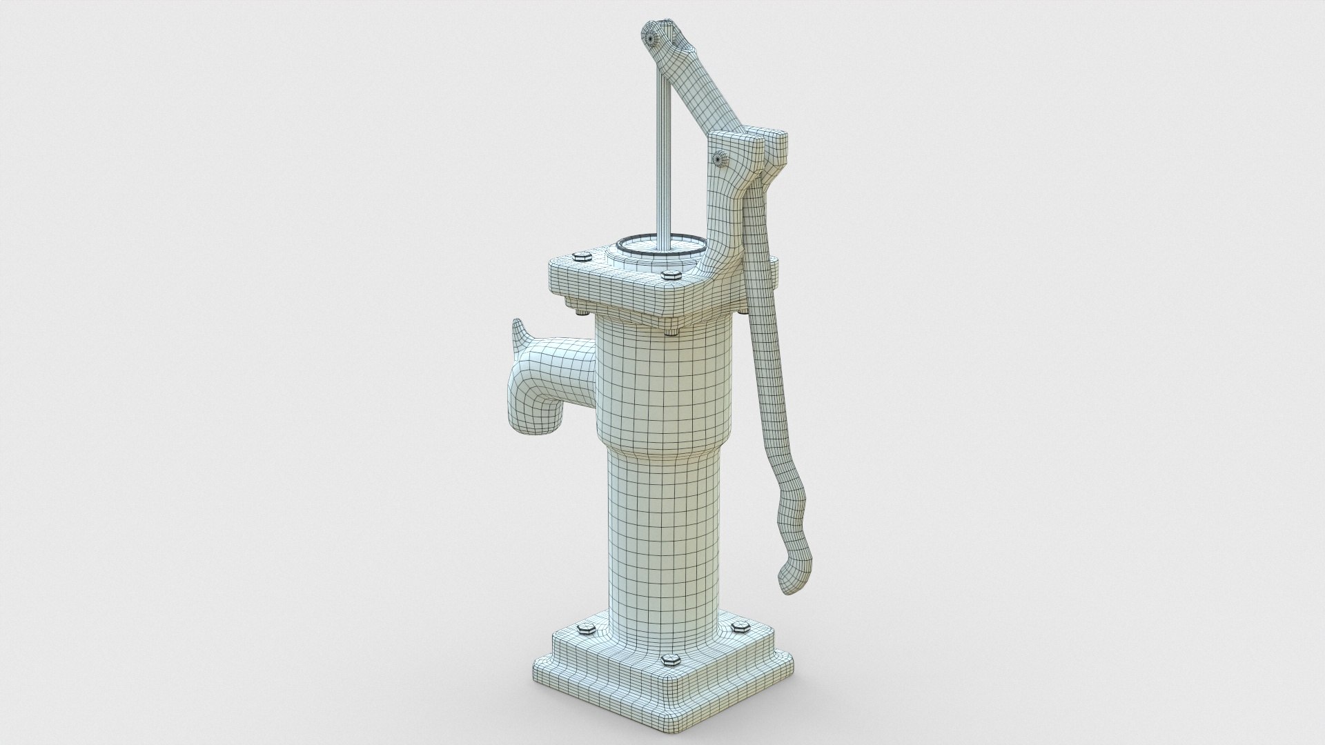 Tube Well - Water Hand Pump Model - TurboSquid 2030266