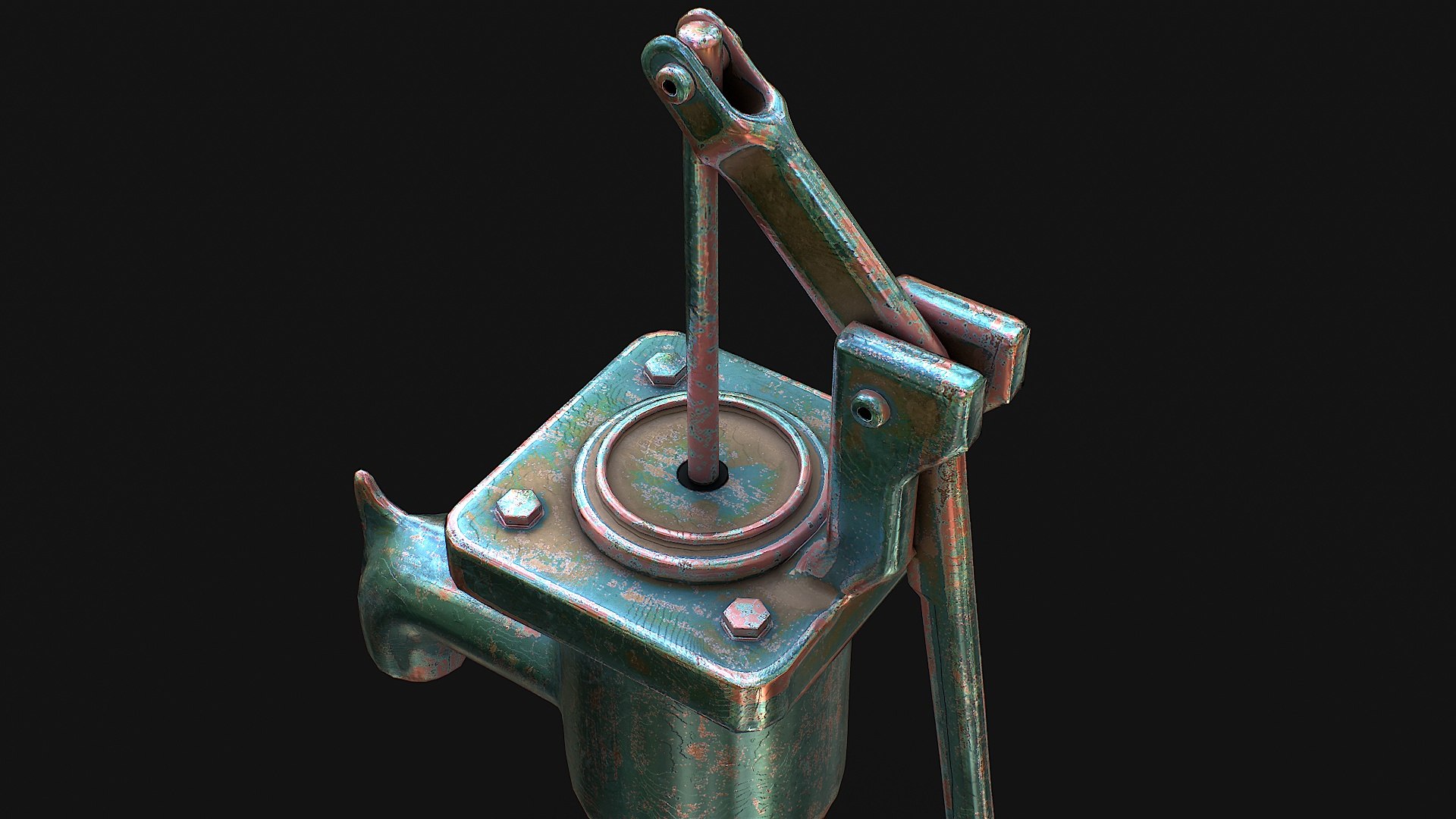 Tube Well - Water Hand Pump Model - TurboSquid 2030266