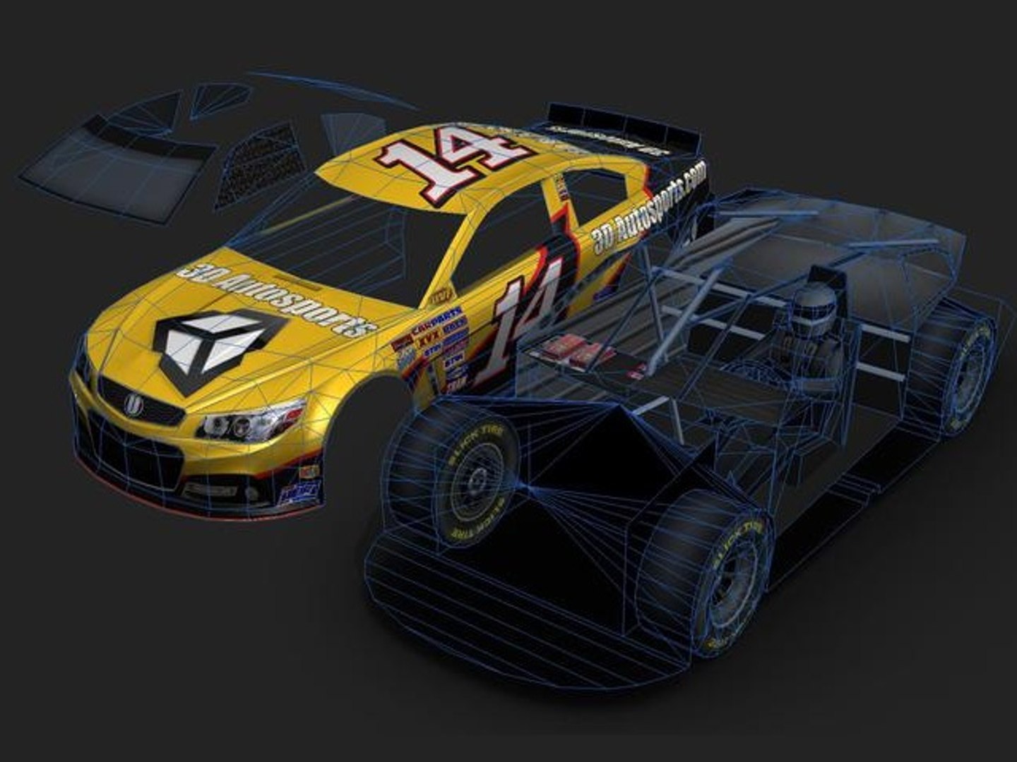 Car Nascar Chevy 3d Max