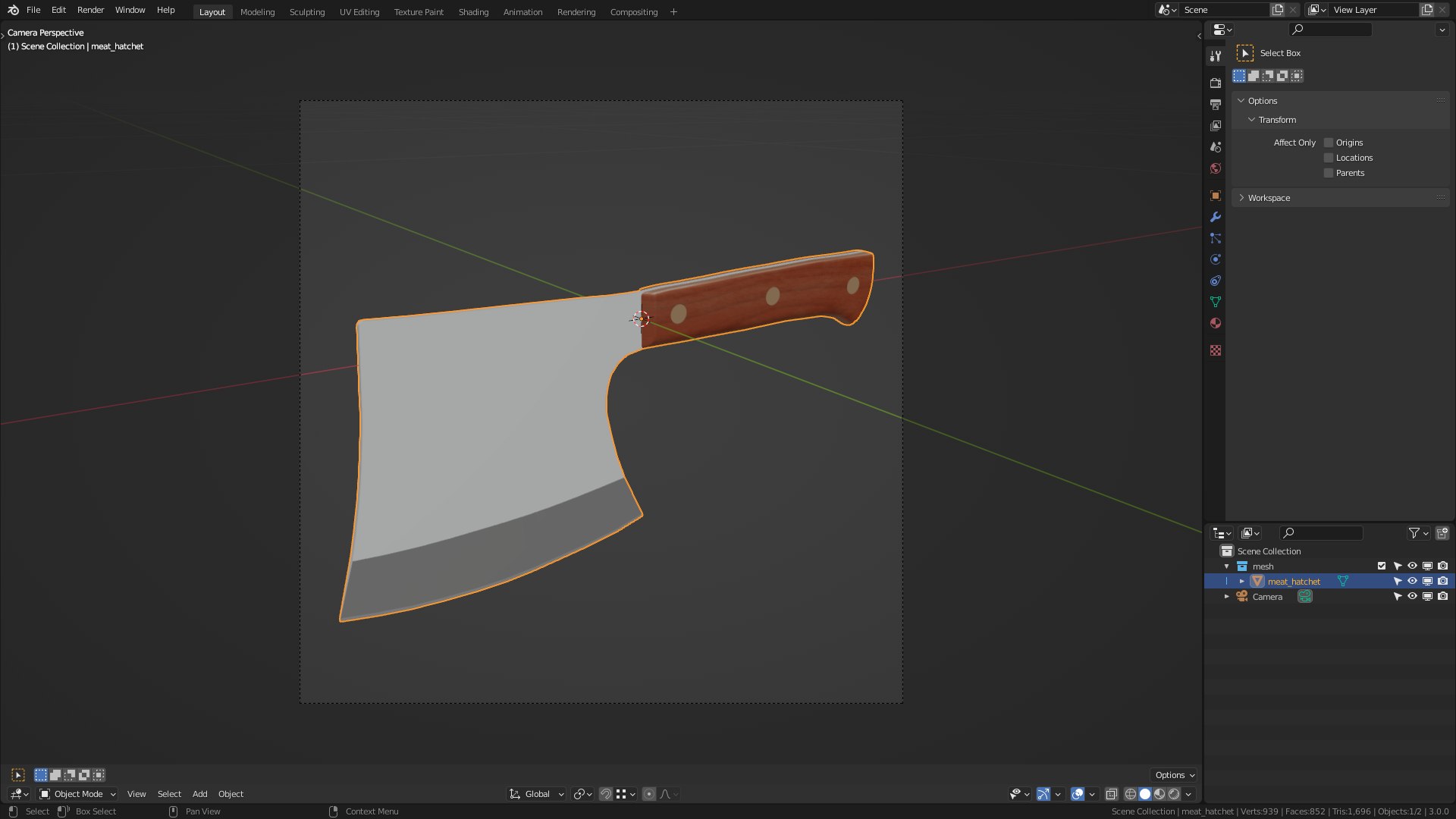 Meat Hatchet 3D Model - TurboSquid 1836731