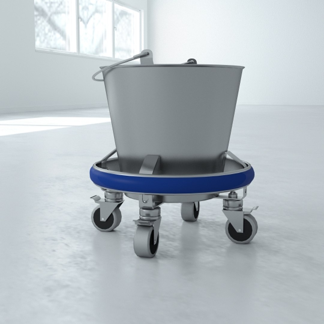 Stainless steel kick bucket model - TurboSquid 1217651