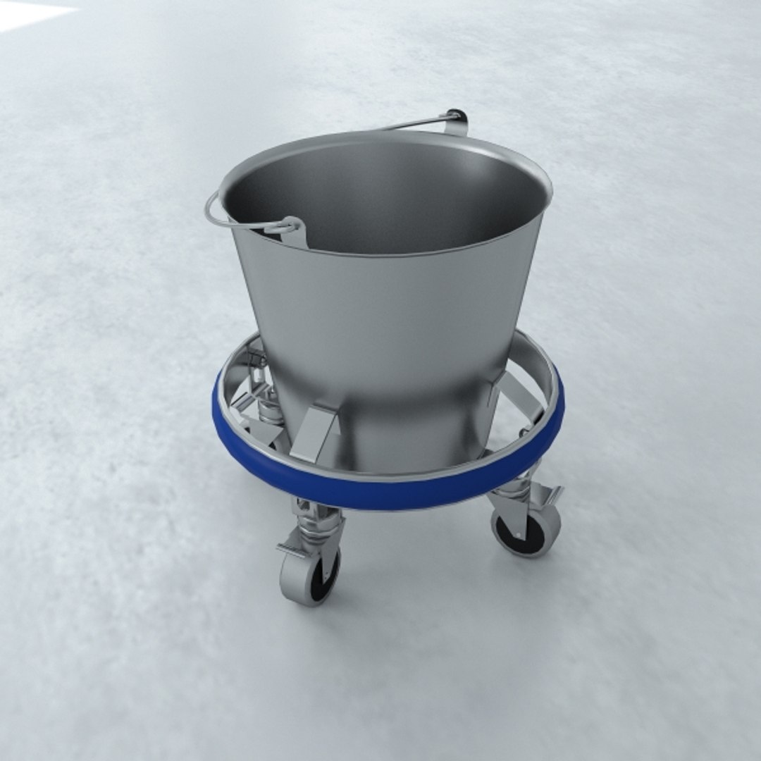 Stainless steel kick bucket model - TurboSquid 1217651