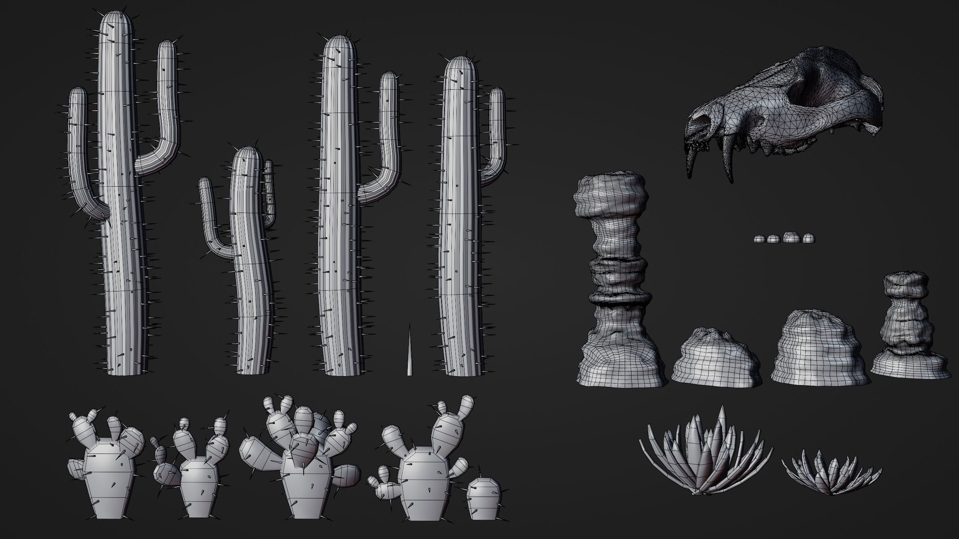 3D Stylized Desert Environment - TurboSquid 2231715