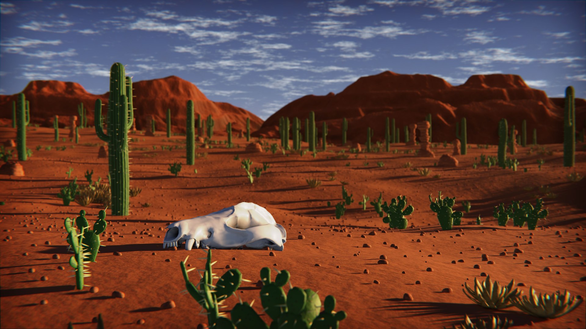 3D Stylized Desert Environment - TurboSquid 2231715