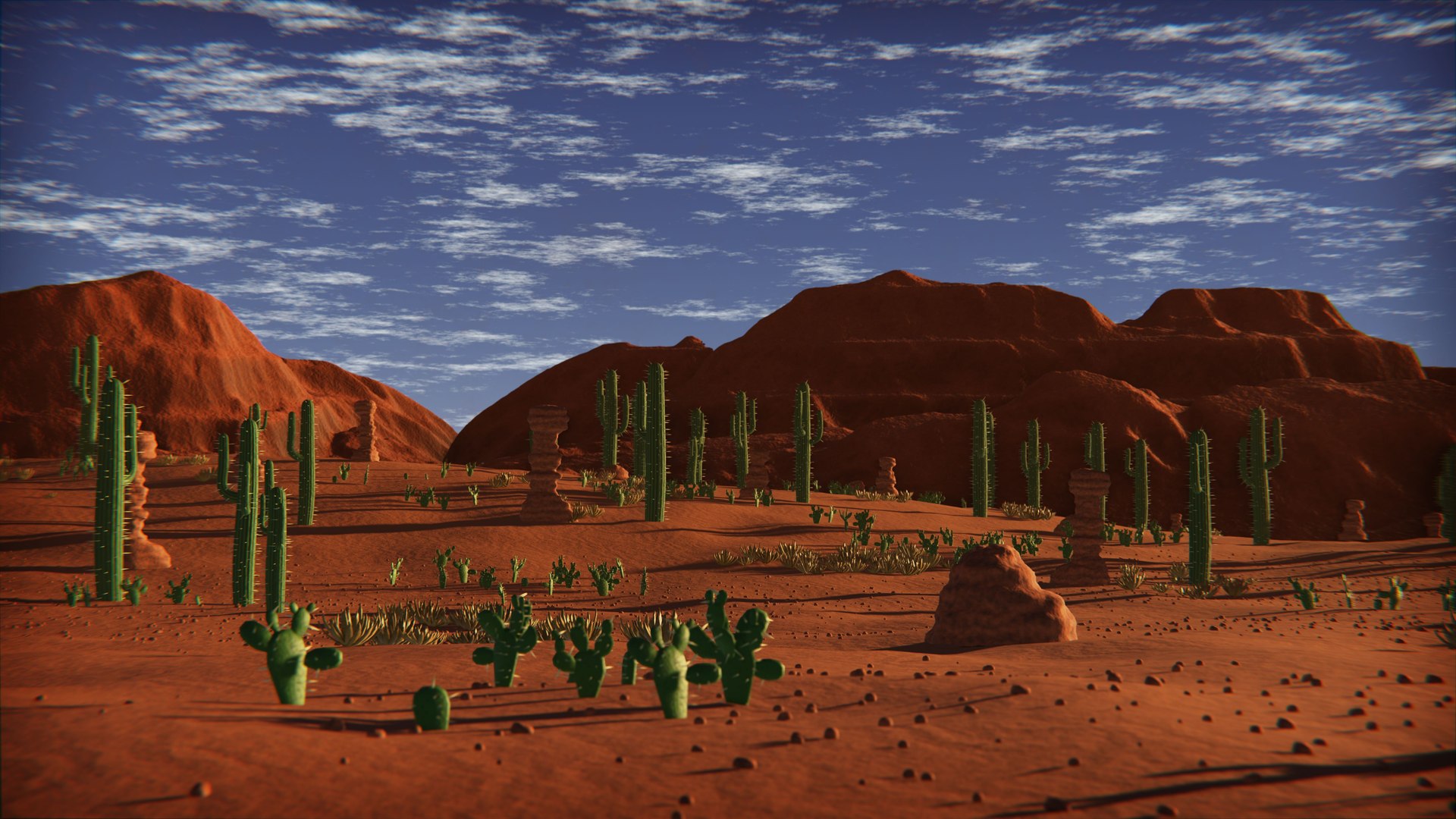3D Stylized Desert Environment - TurboSquid 2231715