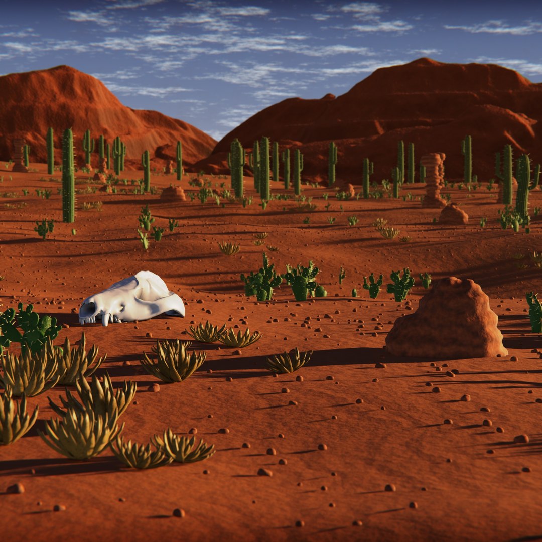3D Stylized Desert Environment - TurboSquid 2231715