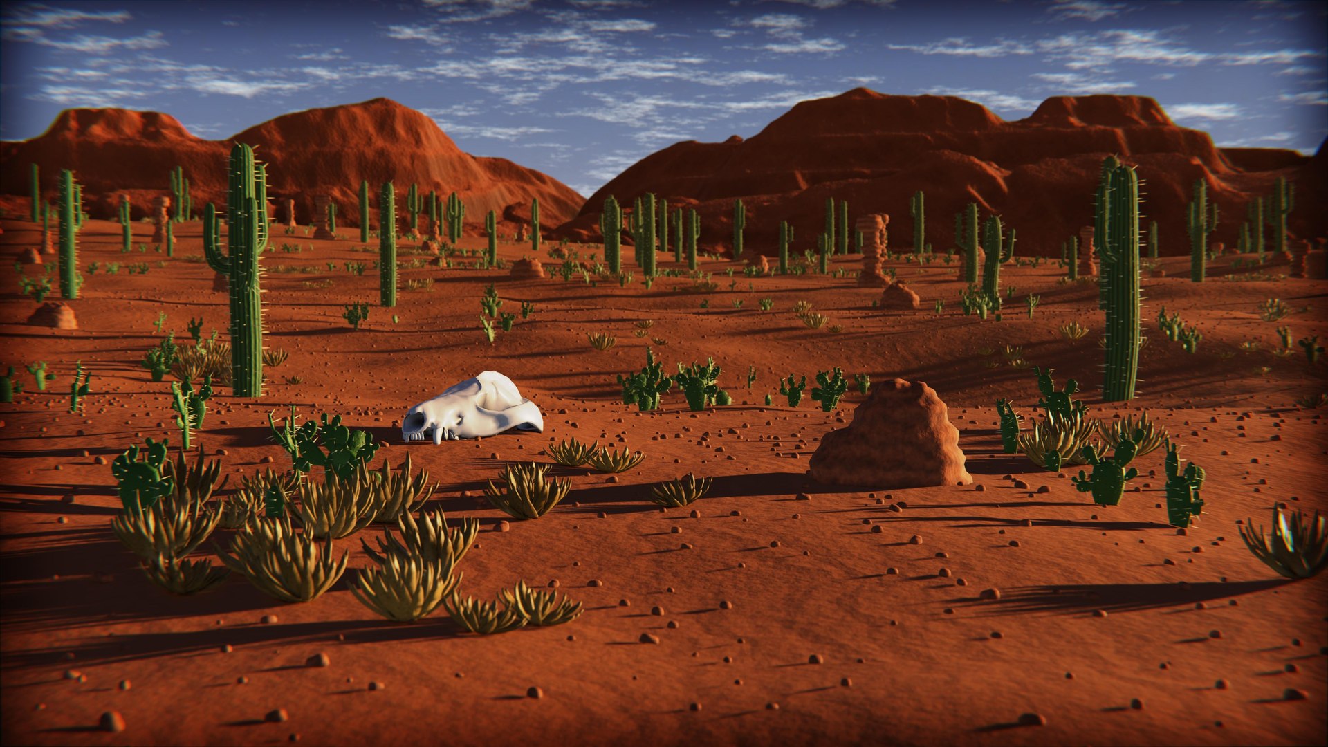3D Stylized Desert Environment - TurboSquid 2231715