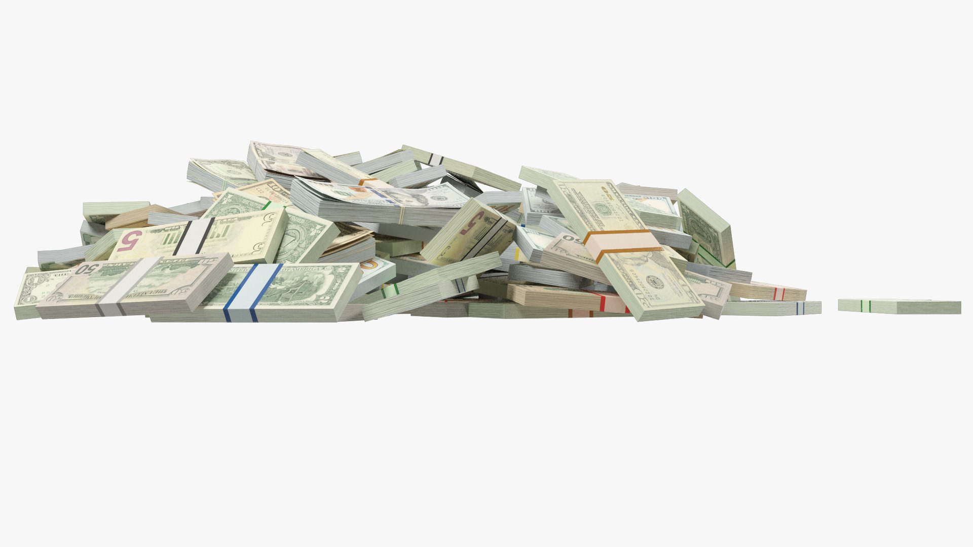 3D Money Bags Collection V24 - TurboSquid 1949689