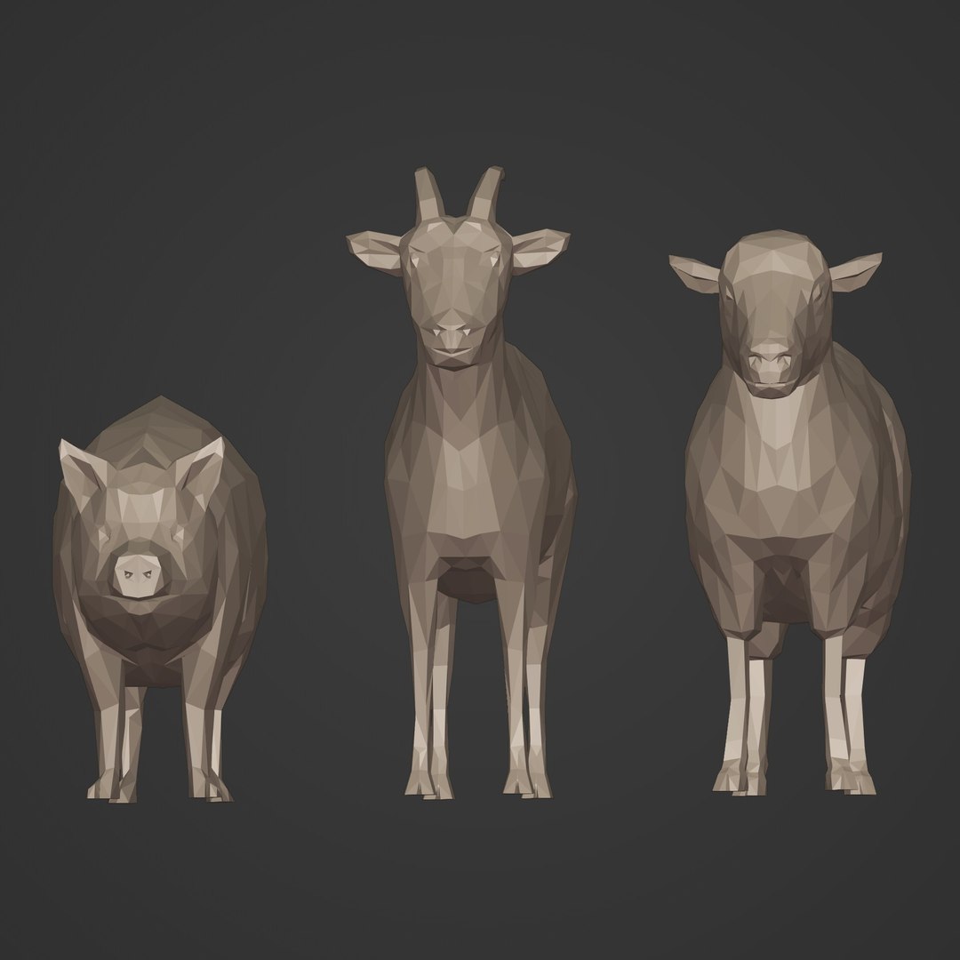 Farm Animals Pack 3D - TurboSquid 1962707