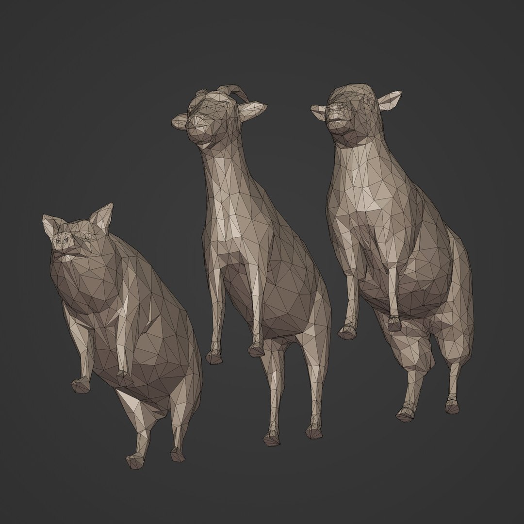 Farm Animals Pack 3D - TurboSquid 1962707