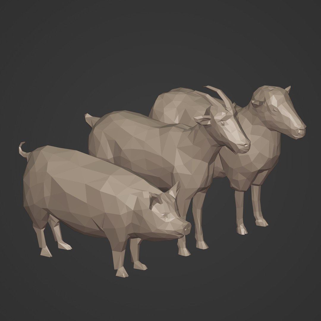 Farm Animals Pack 3D - TurboSquid 1962707