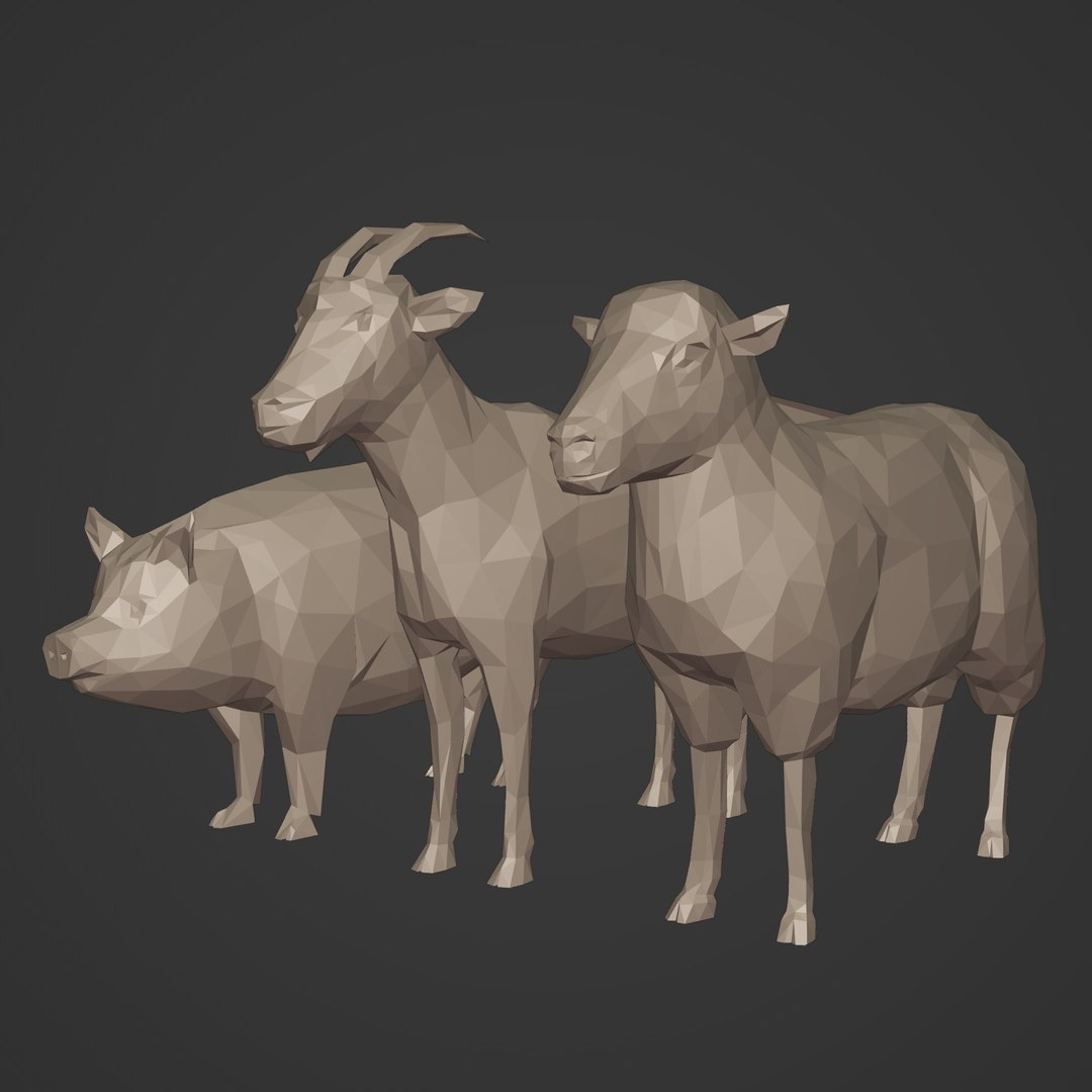 Farm Animals Pack 3D - TurboSquid 1962707