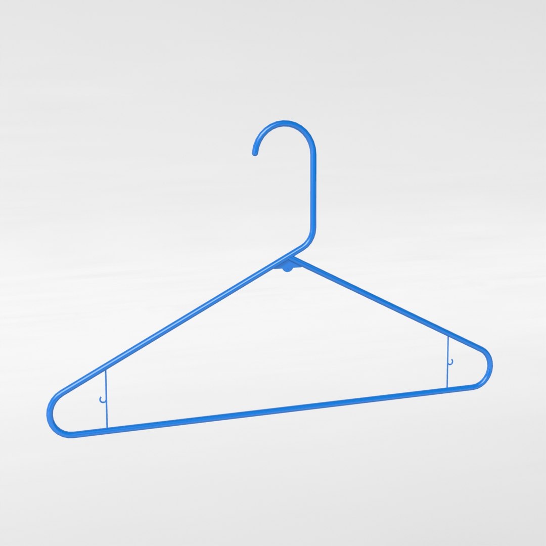 3d Plastic Coathanger Model