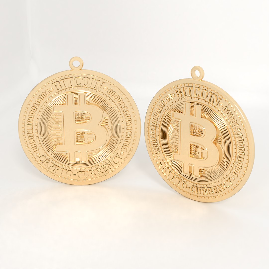 3D pendant bitcoin - TurboSquid 1286453