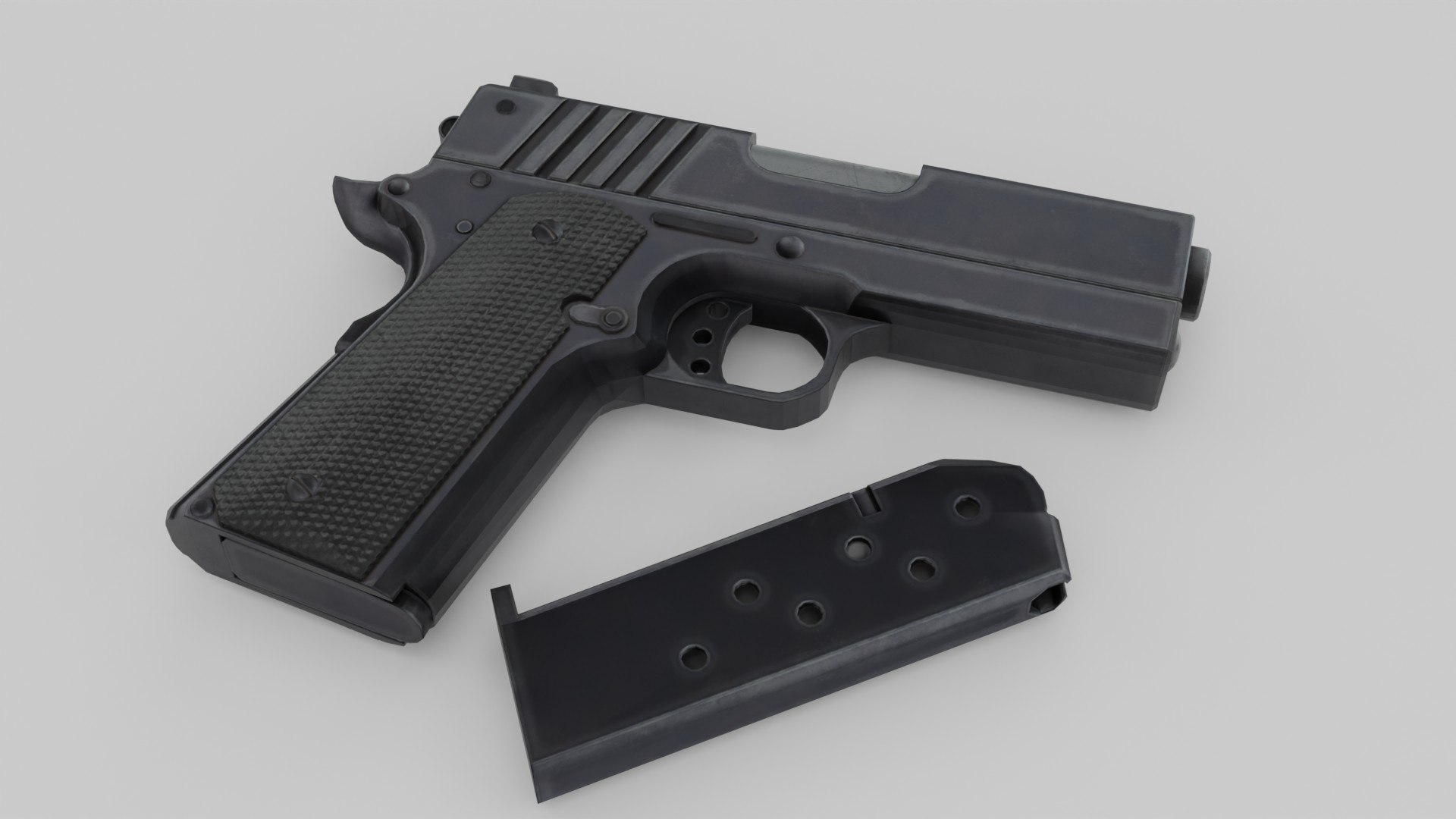 3D Pistol 45 cal model - TurboSquid 2050752