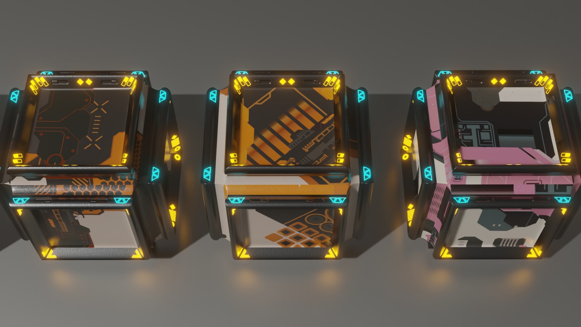 Scifi Simple Box Model 3D Model - TurboSquid 1908611