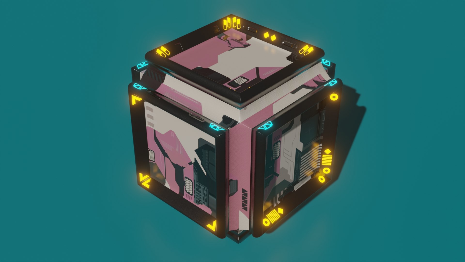 Scifi simple box model 3D model - TurboSquid 1908611