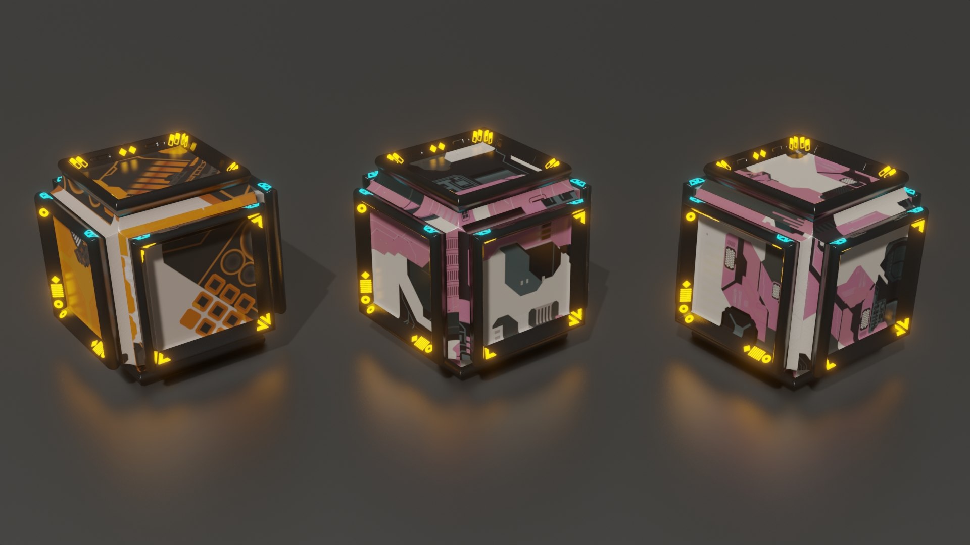 Scifi Simple Box Model 3D Model - TurboSquid 1908611