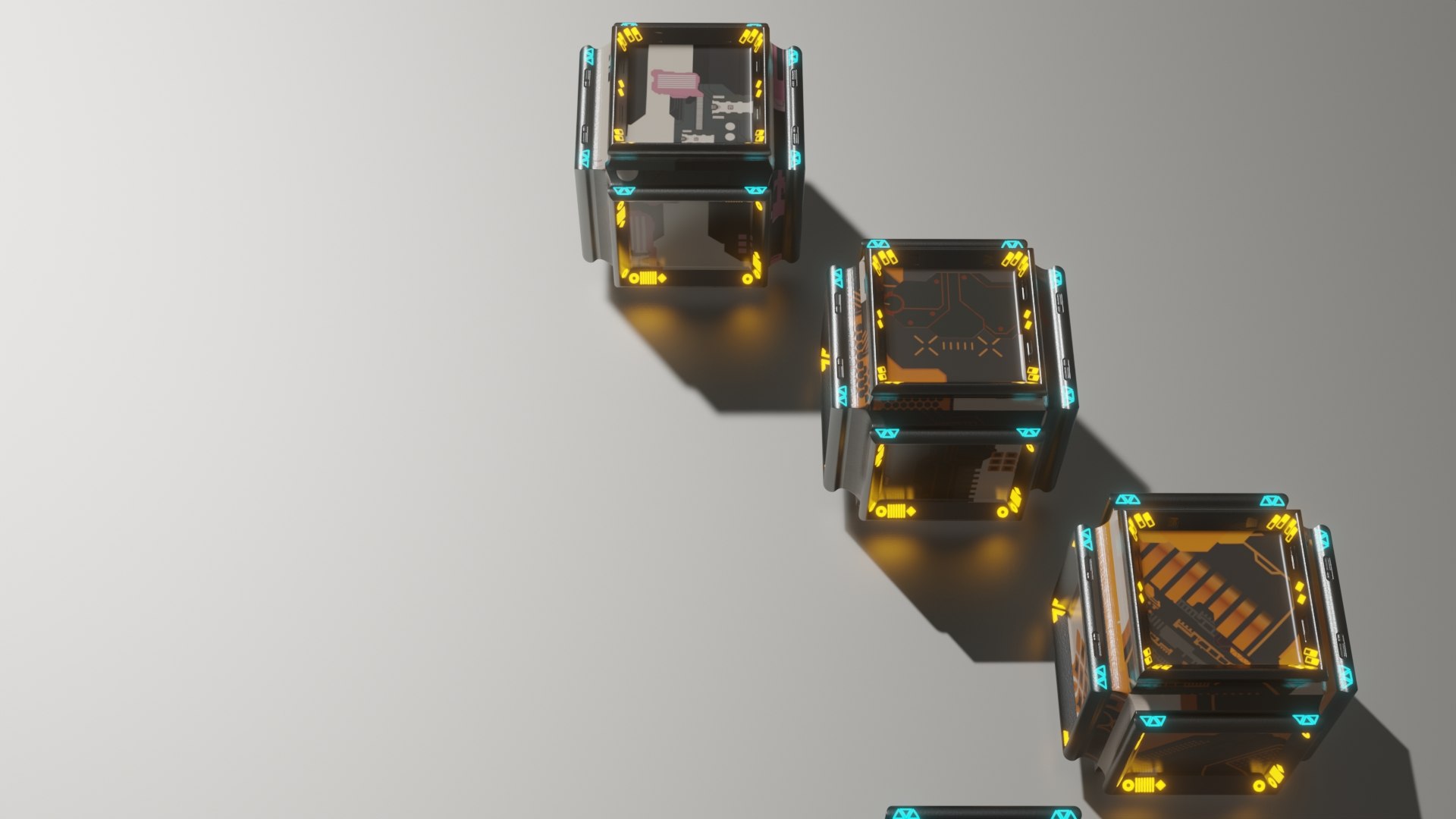 Scifi Simple Box Model 3D Model - TurboSquid 1908611