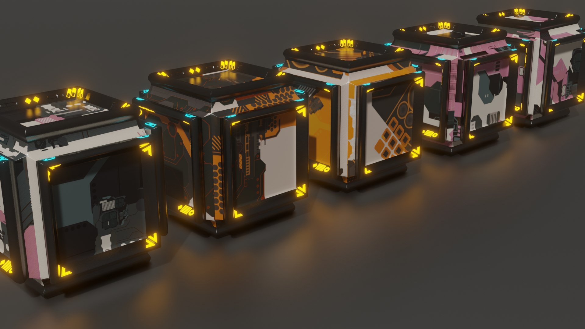 Scifi Simple Box Model 3D Model - TurboSquid 1908611