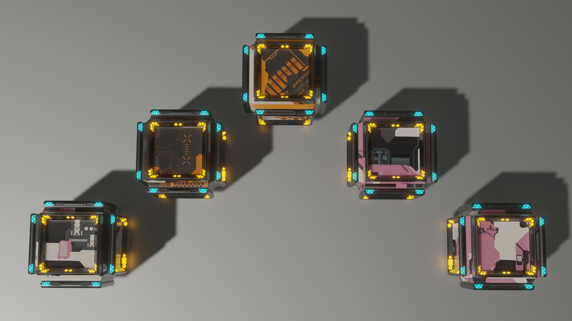 Scifi Simple Box Model 3D Model - TurboSquid 1908611