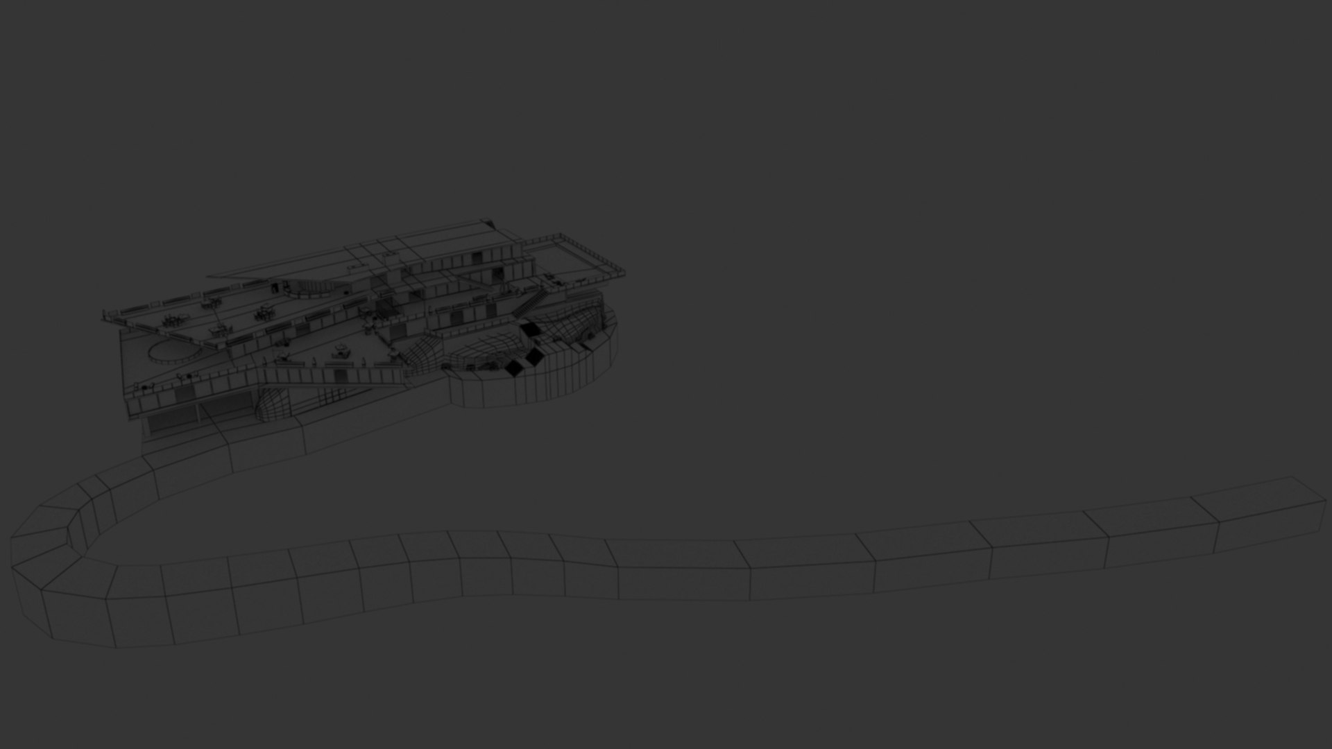3D low poly building with interior - TurboSquid 2000981