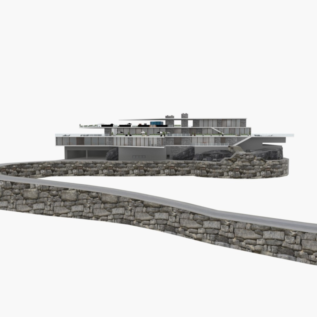 3D low poly building with interior - TurboSquid 2000981