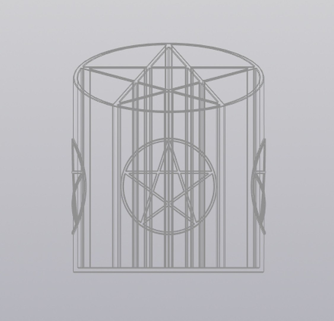 3D Pentagram Penholder - TurboSquid 1960569