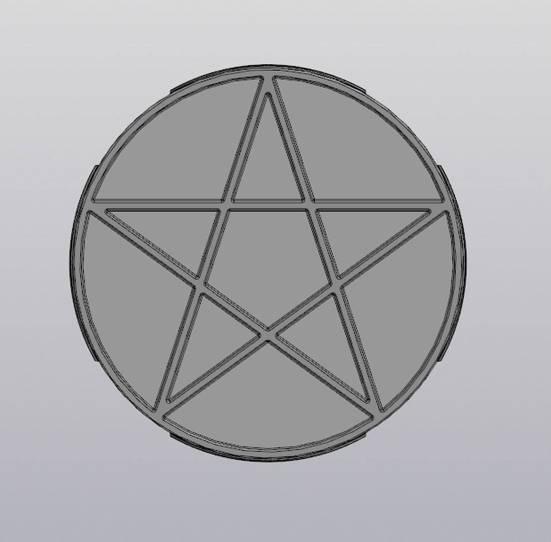 3D Pentagram Penholder - TurboSquid 1960569