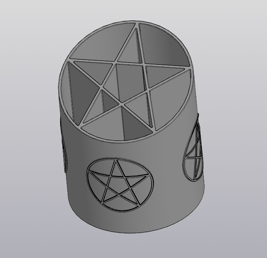 3D Pentagram Penholder - TurboSquid 1960569