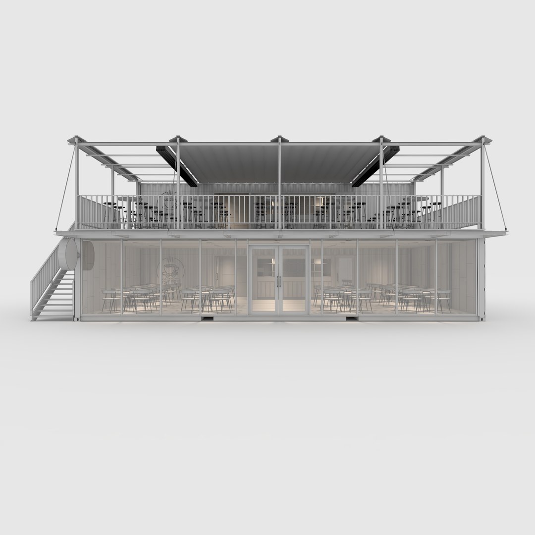 Container Cafe 15 3D Model - TurboSquid 2220164