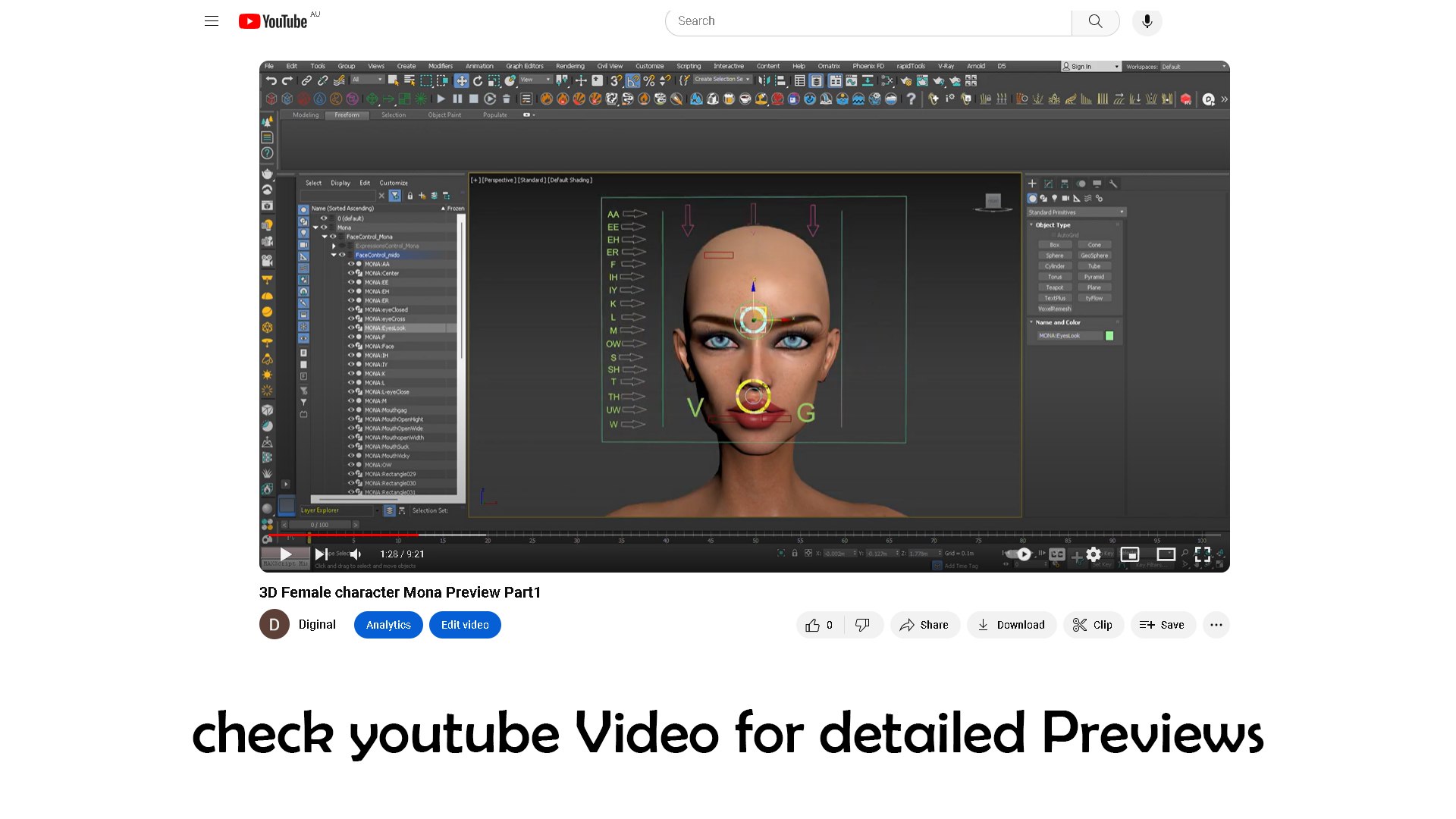 3D Female Character Mona 3D Model - TurboSquid 2184625
