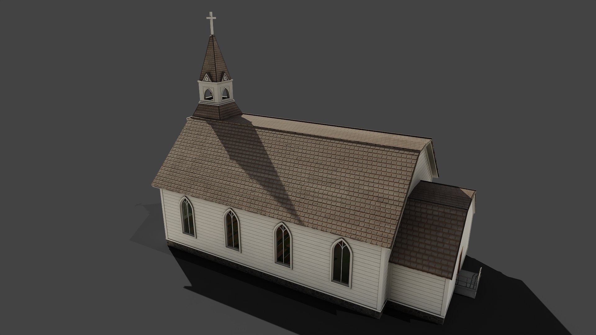 3D Low Poly Old Church With Interior PBR - TurboSquid 2009149