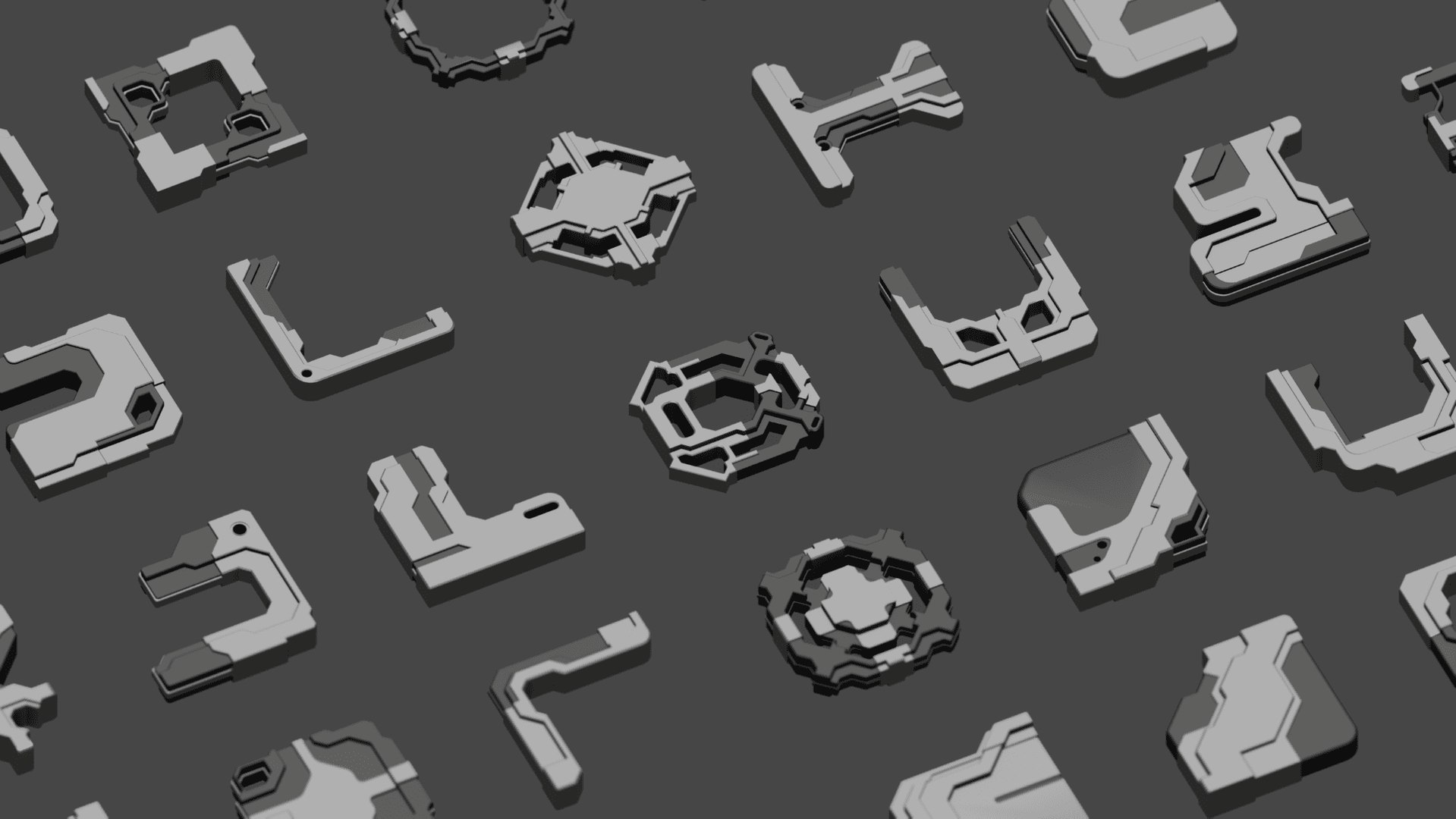 3D Sci-Fi Greebles Collection I - TurboSquid 1952518