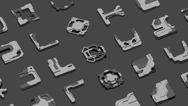 3D Sci-Fi Greebles Collection I - TurboSquid 1952518