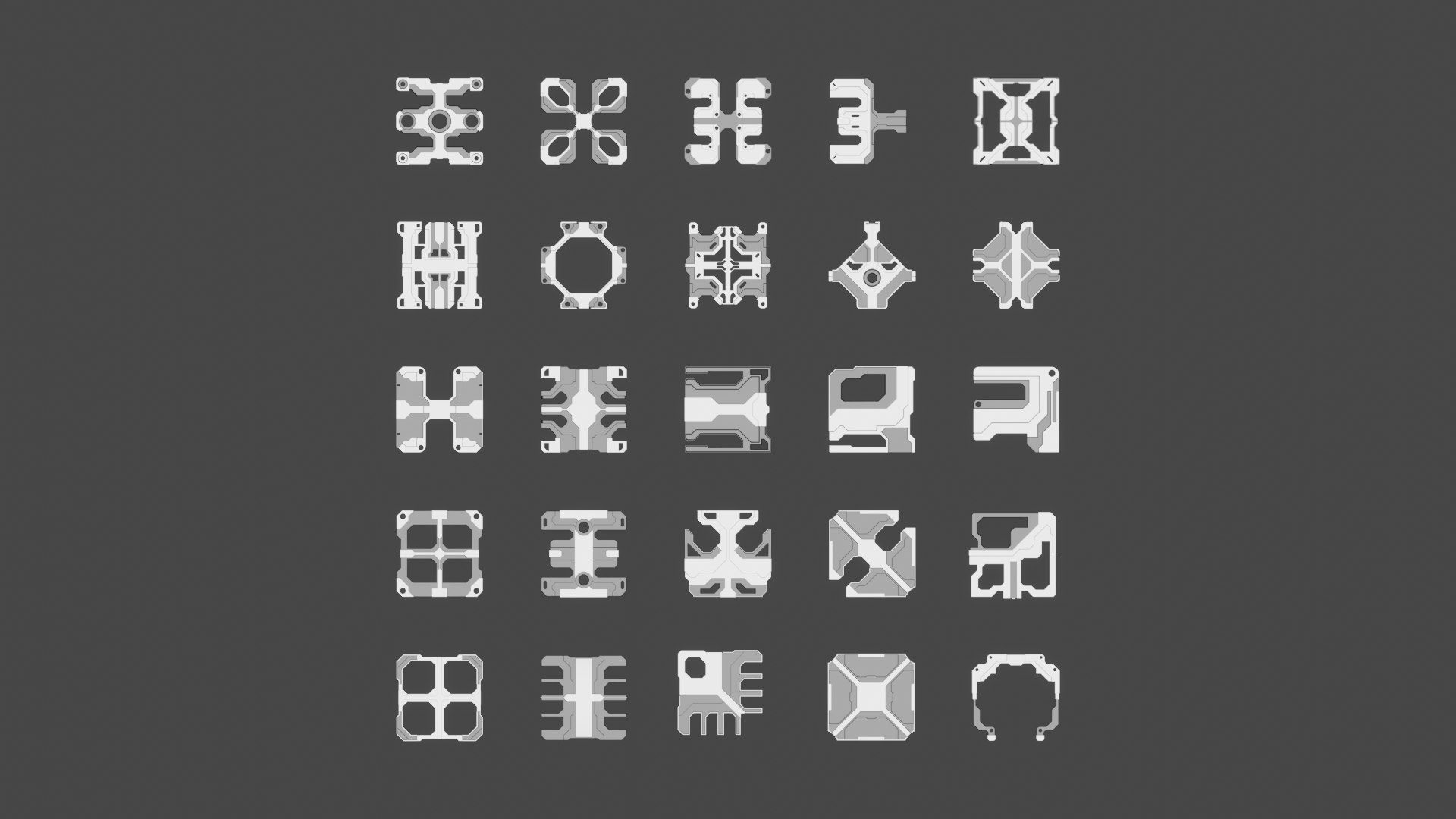 3D Sci-Fi Greebles Collection I - TurboSquid 1952518