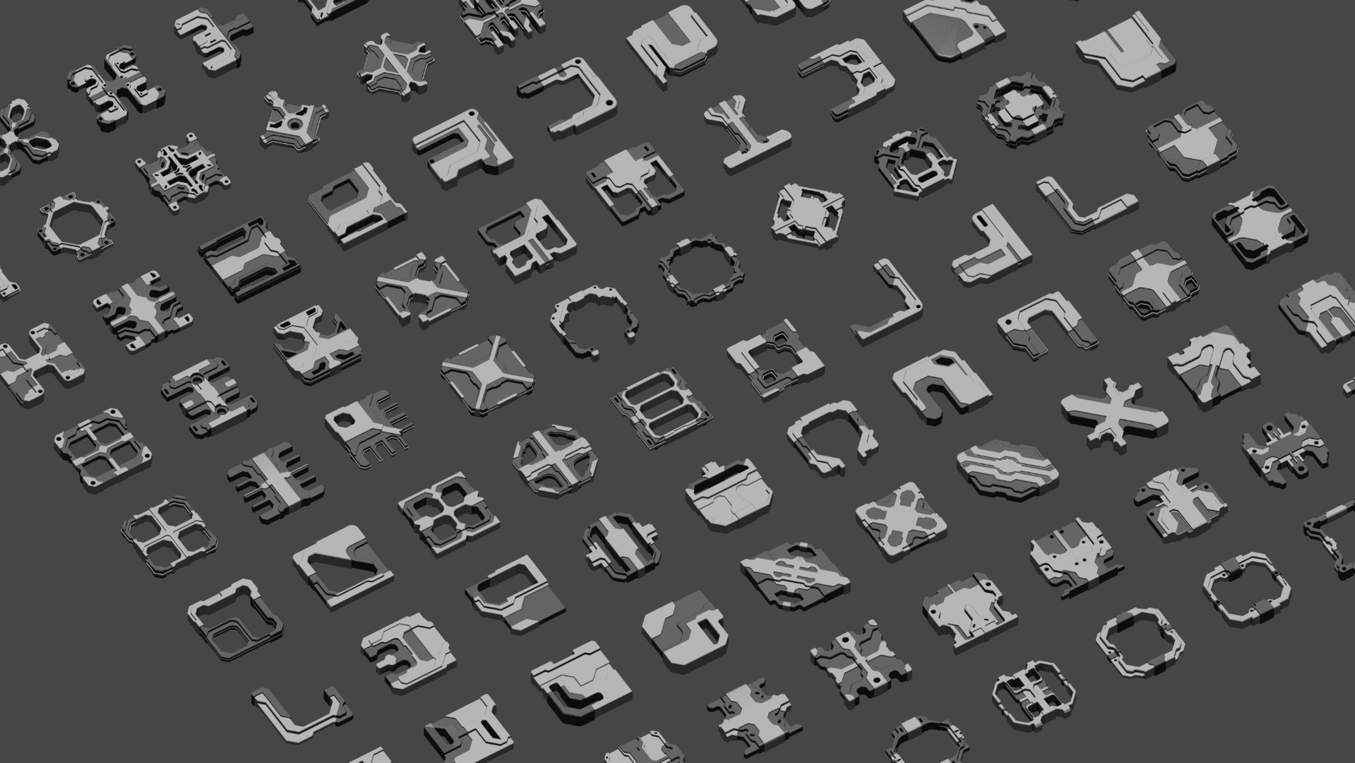 3D Sci-Fi Greebles Collection I - TurboSquid 1952518