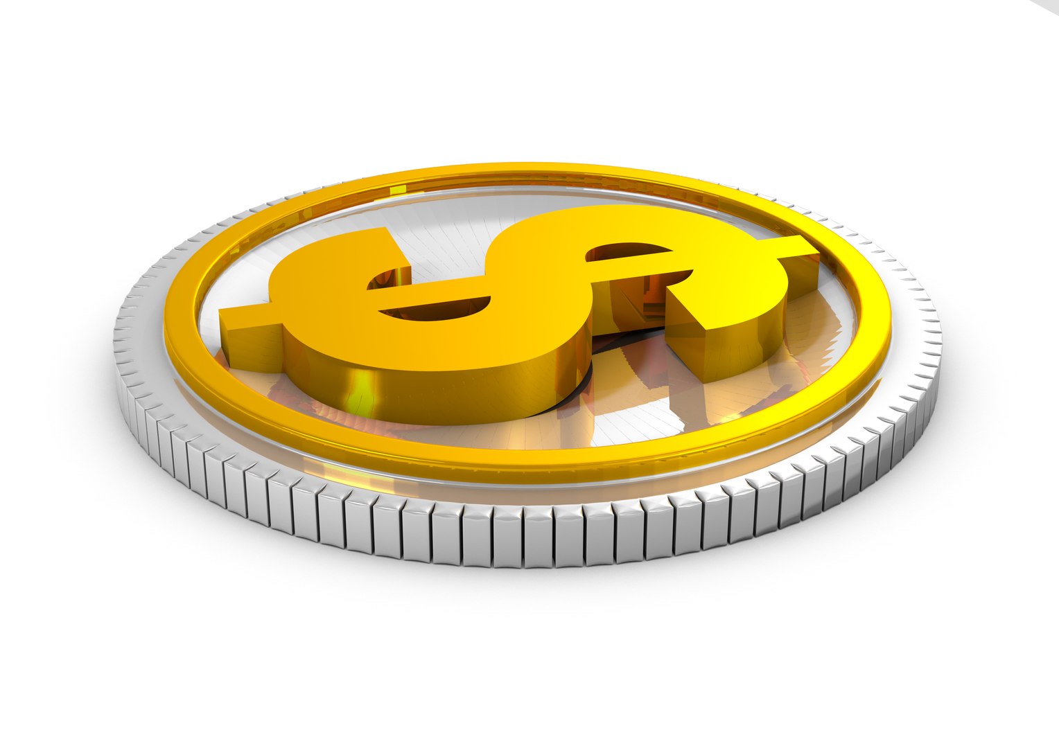 gold coin 3d model
