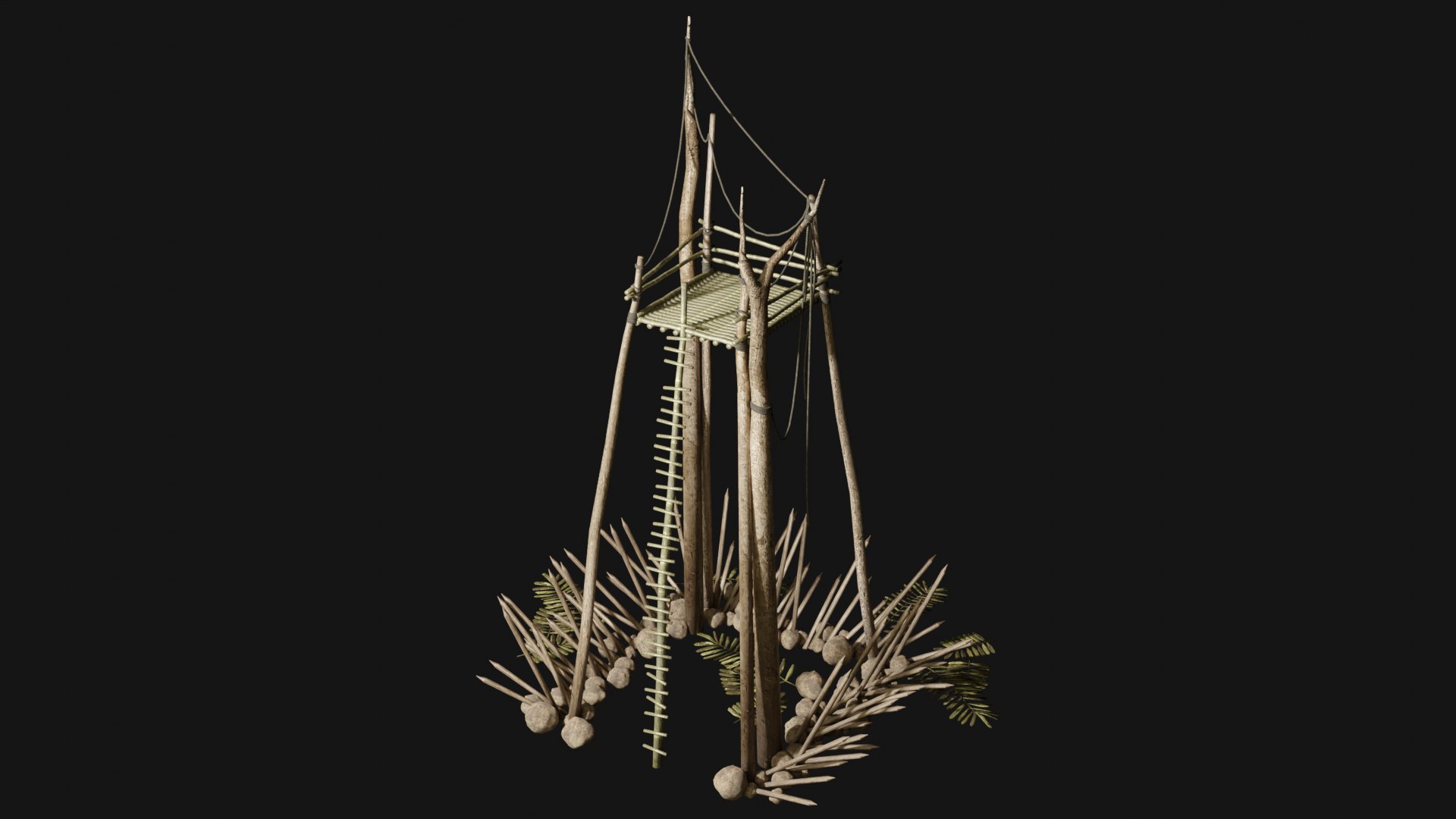 JUNGLE SWAMP WATCHTOWER SCOUT HUNTER TOWER AAA COLLECTION 3D ...