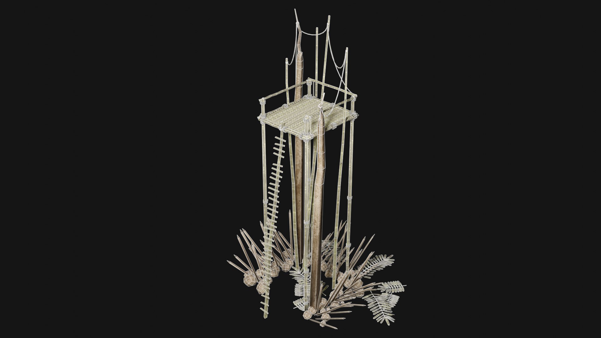 JUNGLE SWAMP WATCHTOWER SCOUT HUNTER TOWER AAA COLLECTION 3D ...