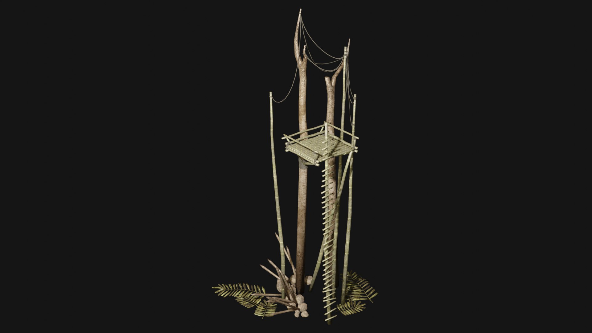 JUNGLE SWAMP WATCHTOWER SCOUT HUNTER TOWER AAA COLLECTION 3D ...
