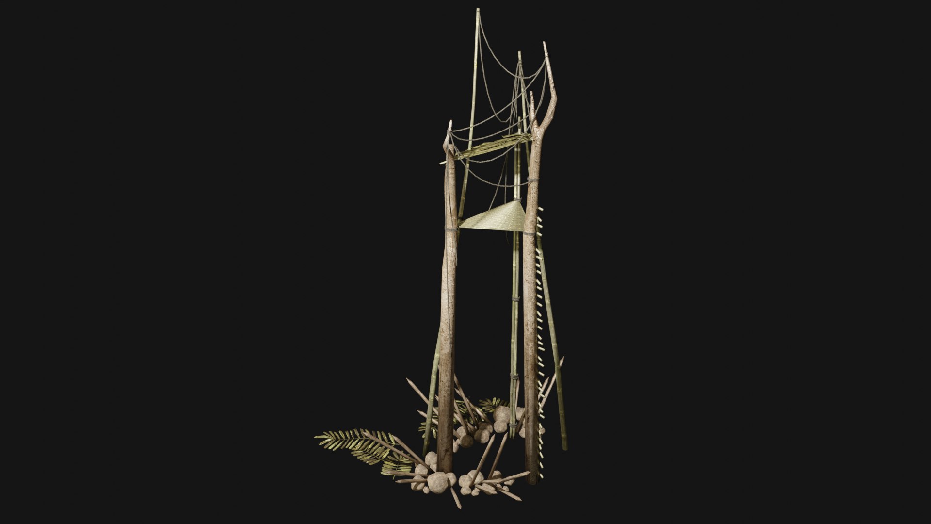 JUNGLE SWAMP WATCHTOWER SCOUT HUNTER TOWER AAA COLLECTION 3D ...