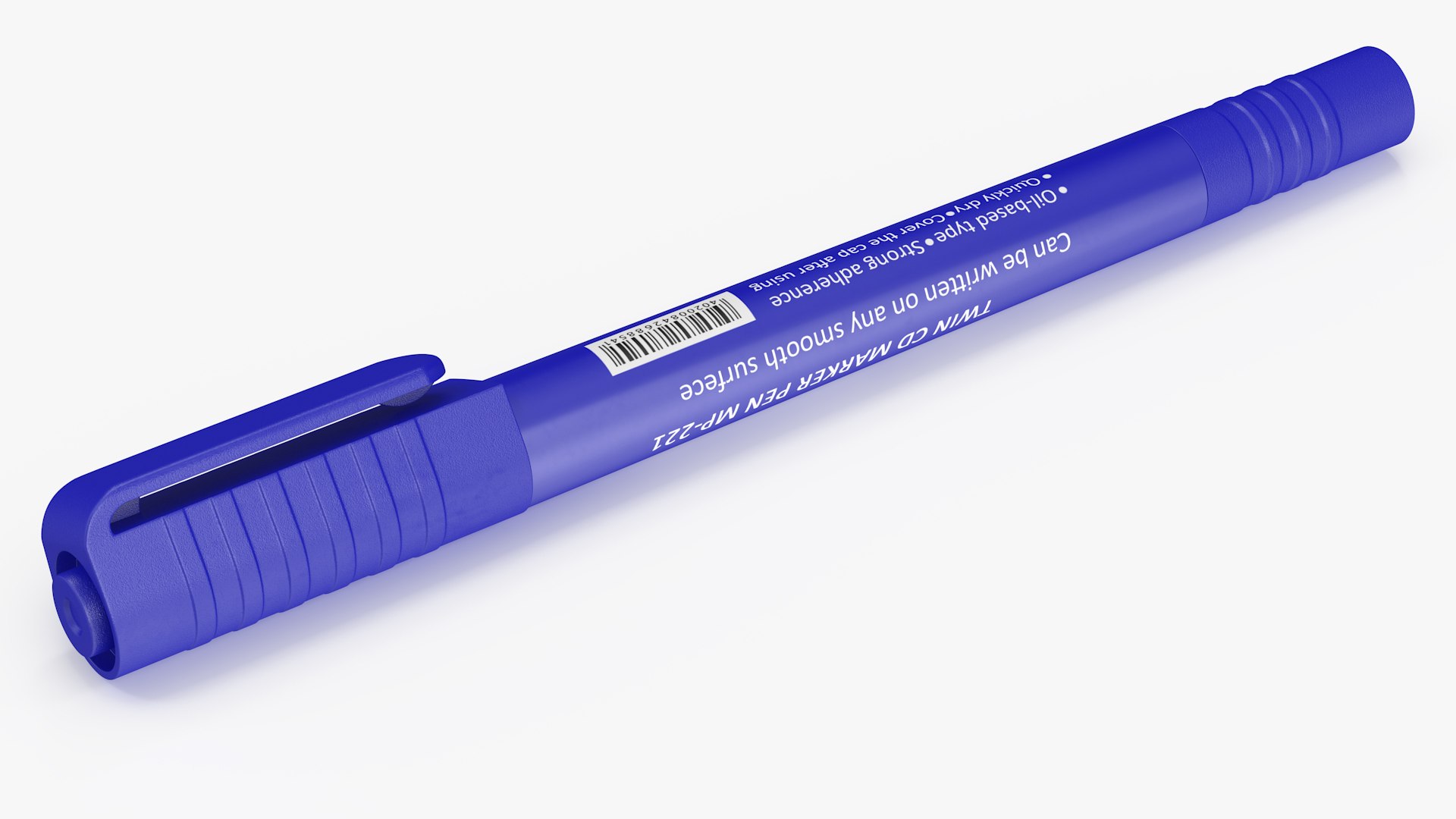 3D Permanent Marker Ultra Fine Tip Blue - TurboSquid 1951110