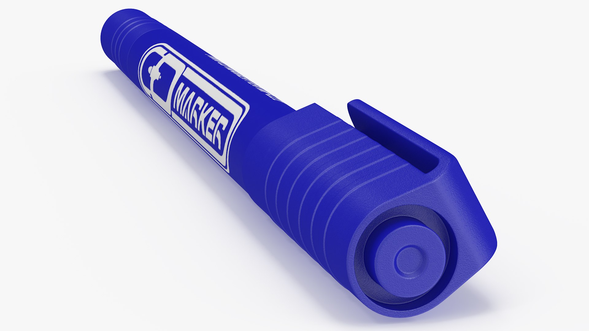 3D Permanent Marker Ultra Fine Tip Blue - TurboSquid 1951110
