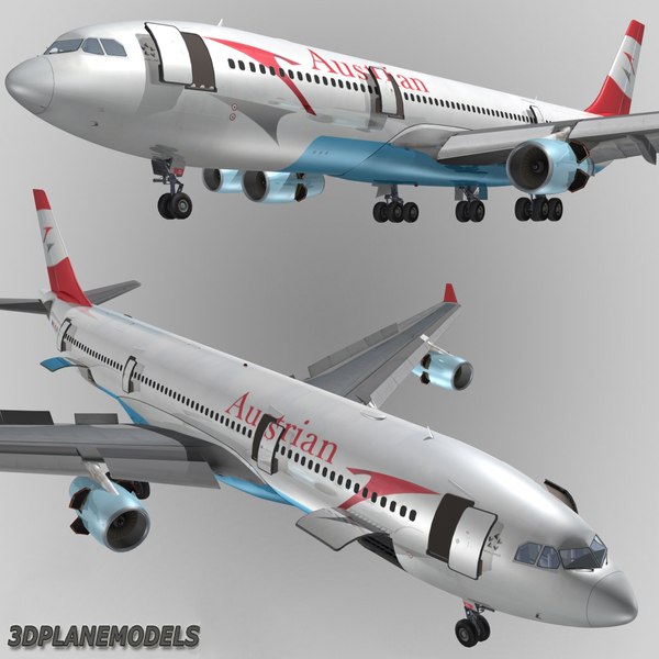 3d model airbus a340-200
