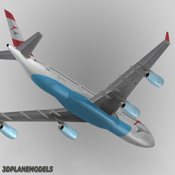 3d model airbus a340-200
