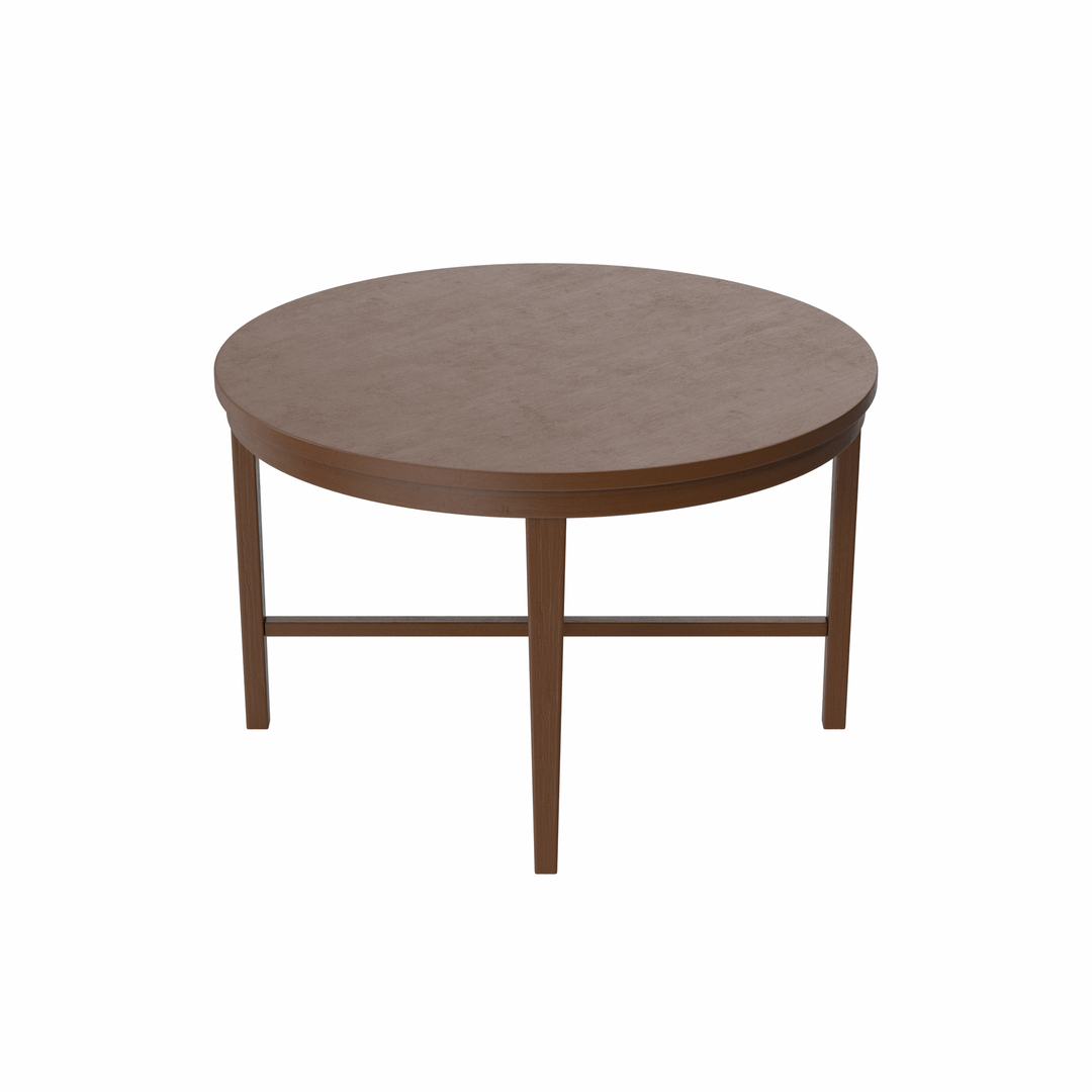 Dark Round Dinner Table 3D - TurboSquid 2110507