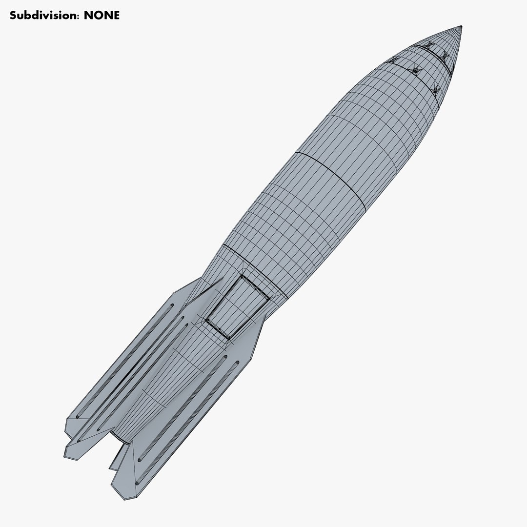 3D Generic Rocket V 1 Model - TurboSquid 1539551