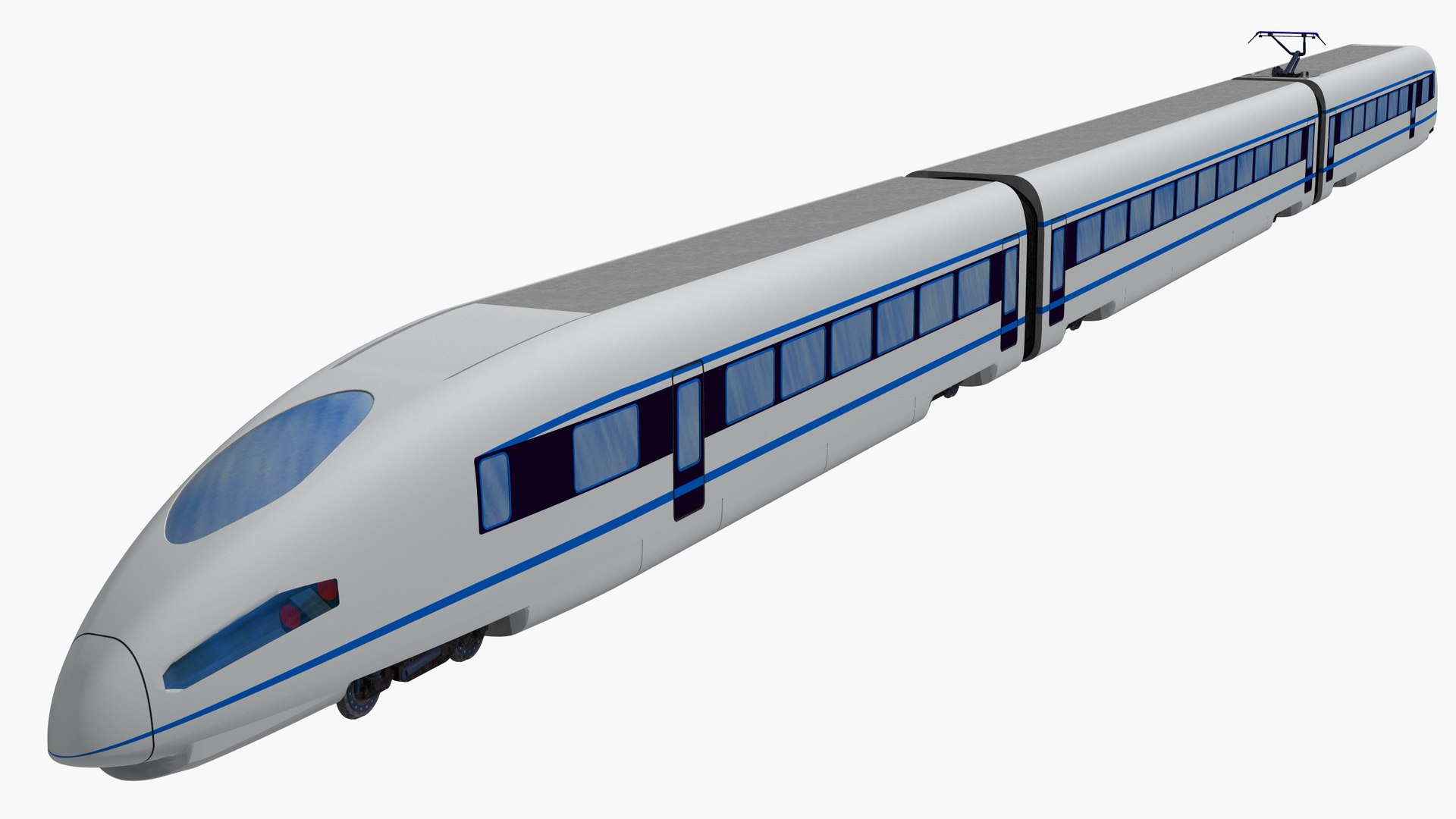 3D Futuristic High Speed Passenger Train Model - TurboSquid 2039580