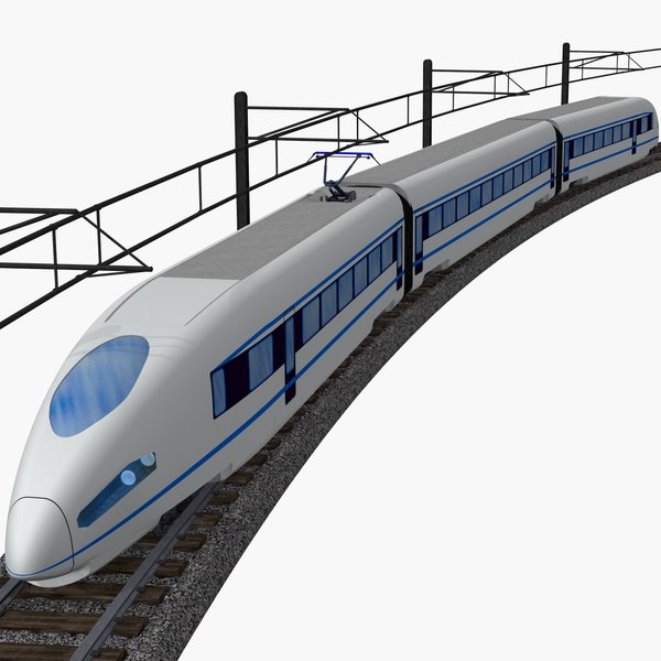 modelo 3d futuristic high speed passenger train - TurboSquid 2039580